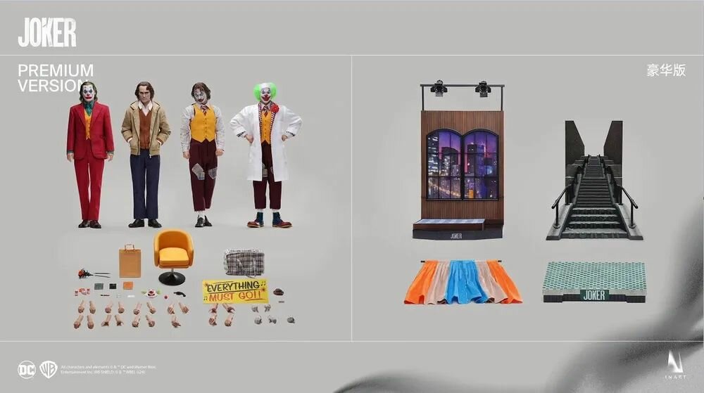 Queen Studios INART Коллекционная фигурка RH008 JOKER 2019 Arthur Fleck Joaquin Phoenix подвижные фигурки