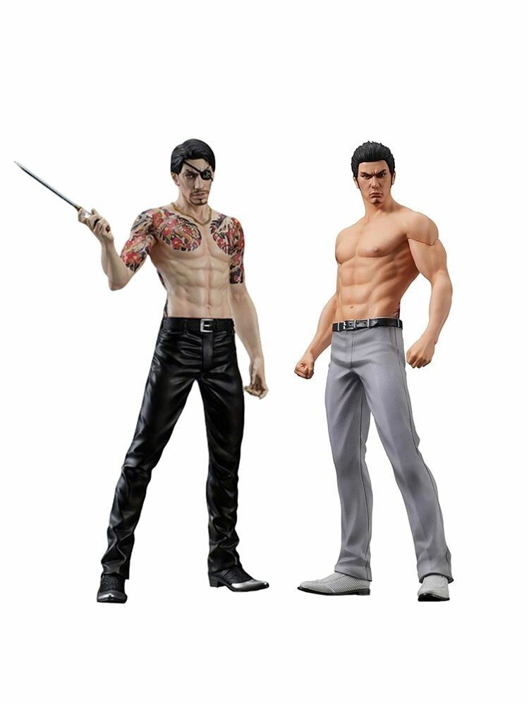 Фигурка Yakuza протагонист Кирю Кадзума , Горо Маджима/ Like A Dragon Goro Majima Kiryu Kazuma action figure strong man doll (17см,2 шт) Подарки для болельщиков