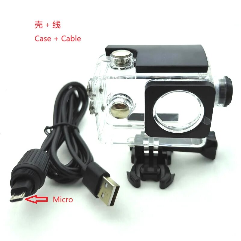 Водонепроницаемый чехол, зарядное устройство, USB-кабель для SJCAM, EKEN, Clownfish