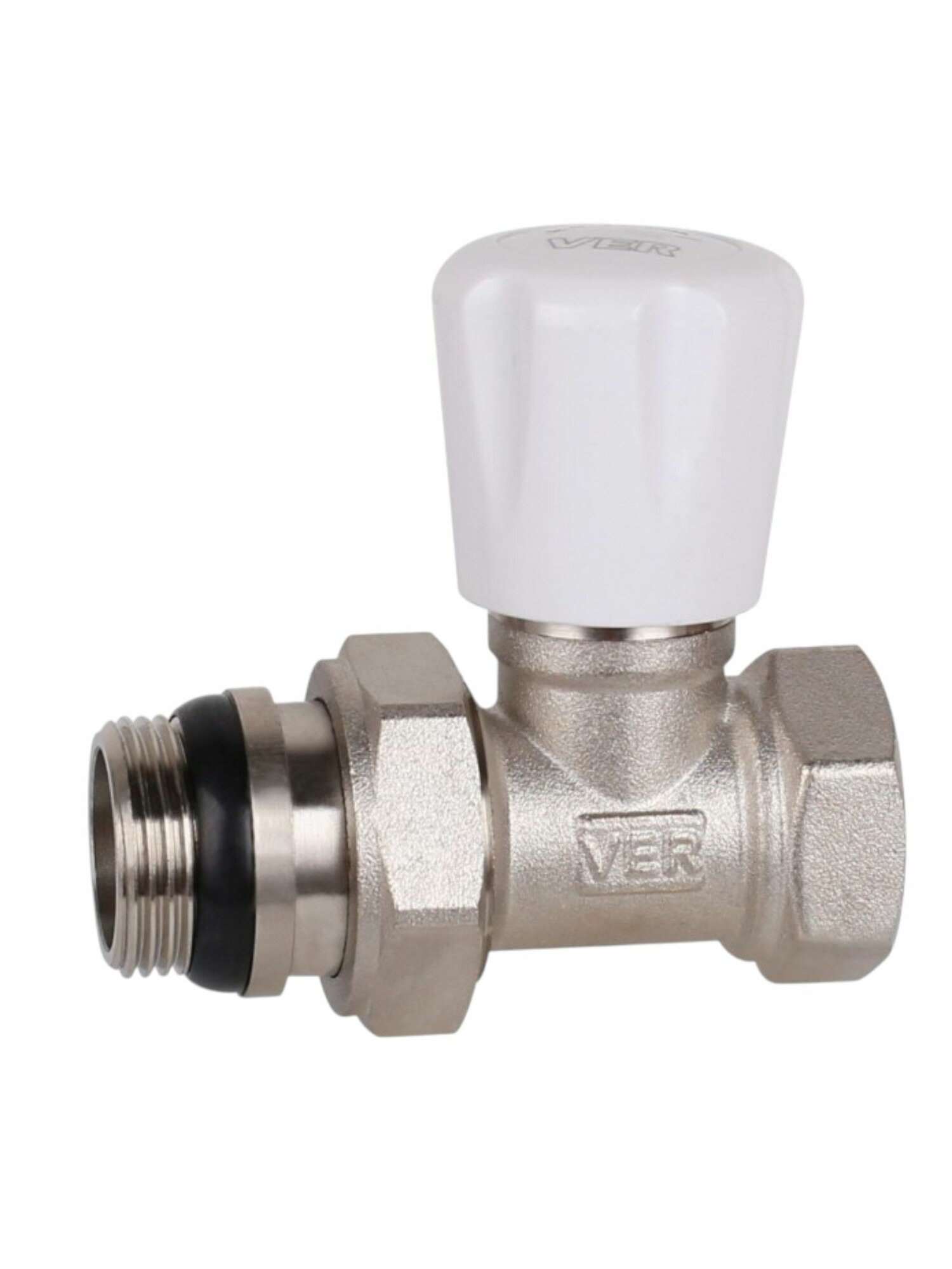 Кран вентиль с американкой для радиатора 3/4 VR305 верхний