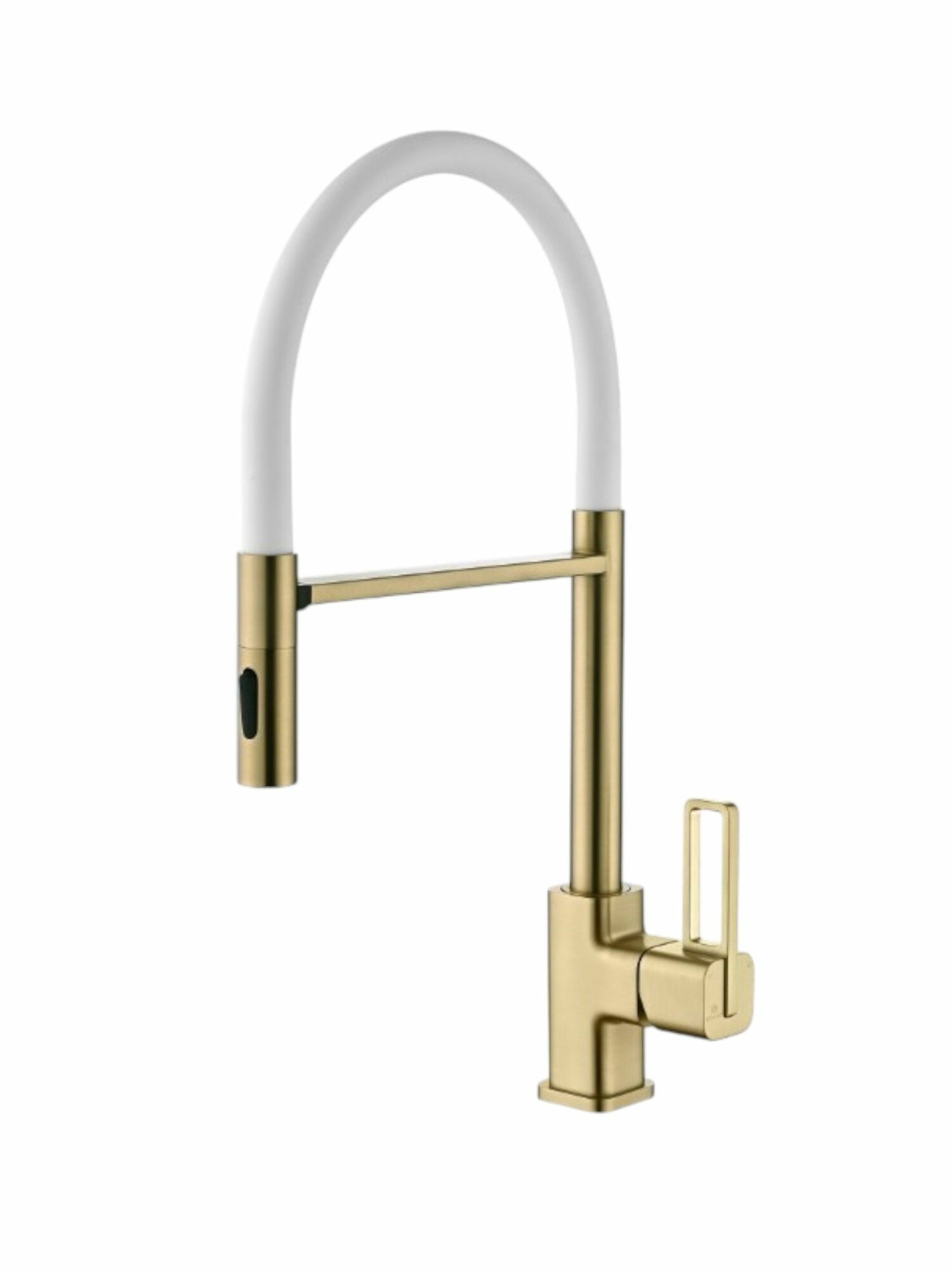 Смеситель для кухни с гибким магнитным изливом GANZER GZ12127-SF, золото-белый