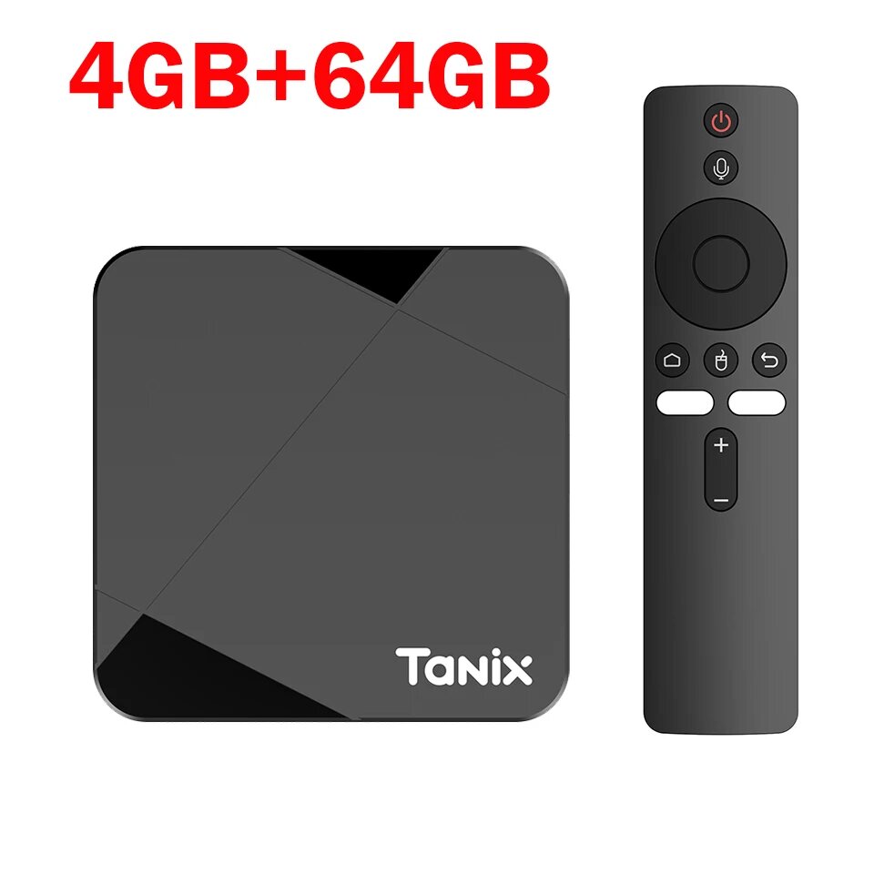 Tanix TX5 Android 14 ТВ приставка 4ГБ/64ГБ, черный