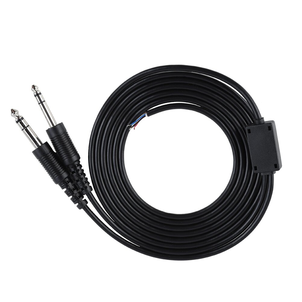 Easy Operation Aviation Headset DIY Replacement Cable, 2m for