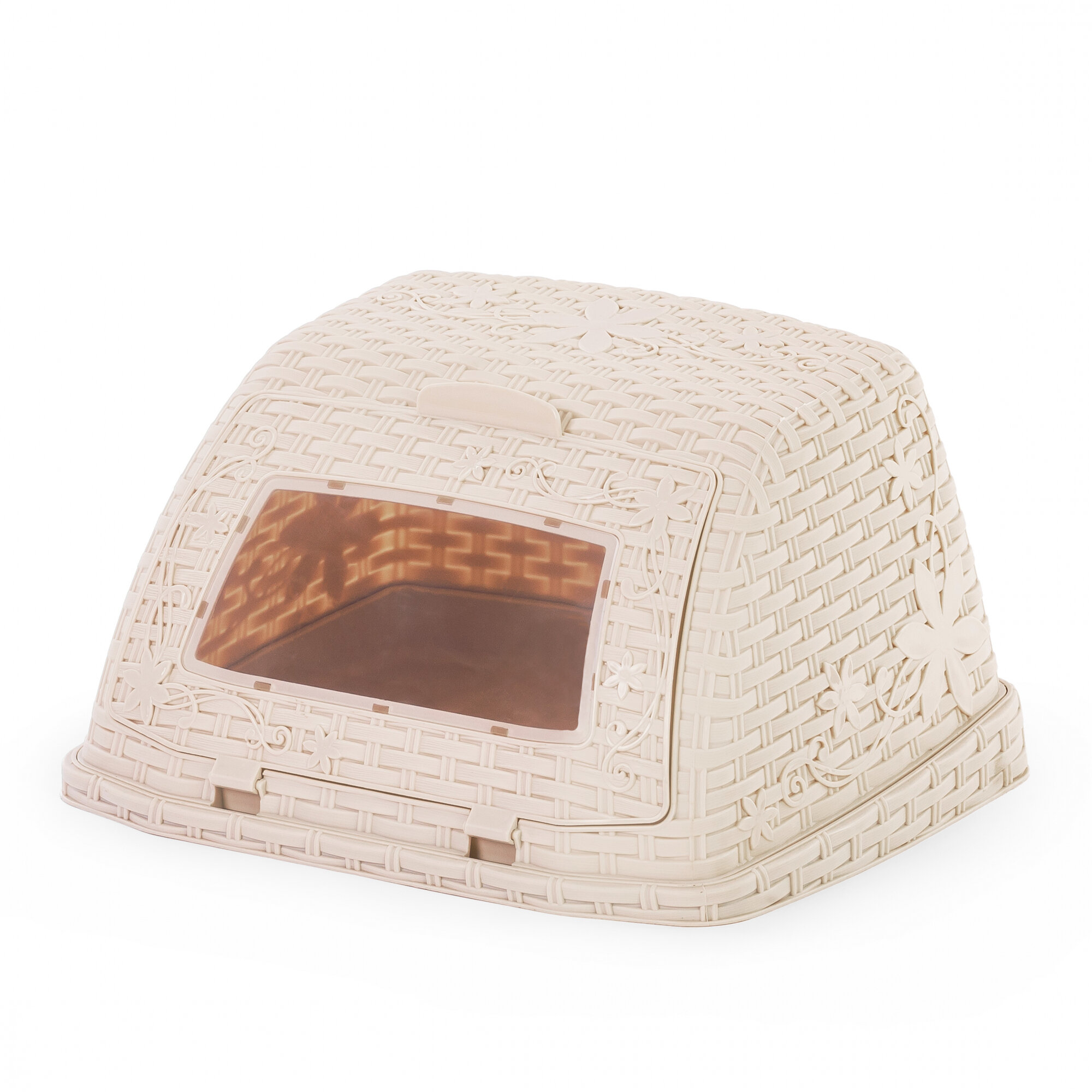 Хлебница Альтернатива Плетенка, 32,5 x 26 x 19 см, бежевый, 1шт