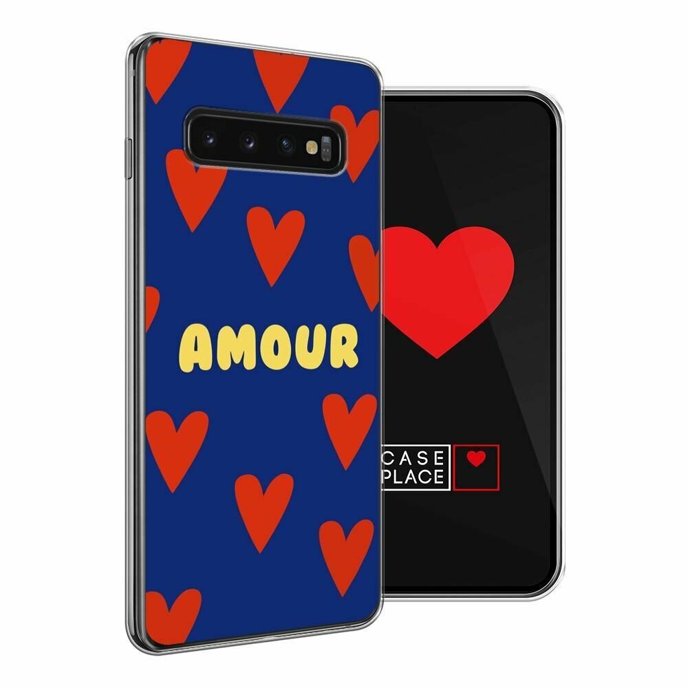 Чехол на Samsung Galaxy S10 + / Самсунг Галакси S10 Плюс с принтом "Amour art - 14 февраля" — фото 1