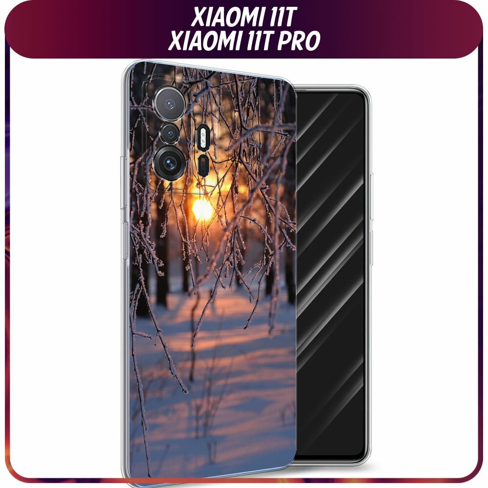 Силиконовый чехол на Xiaomi Mi 11T / Сяоми Ми 11T с принтом Зима 7