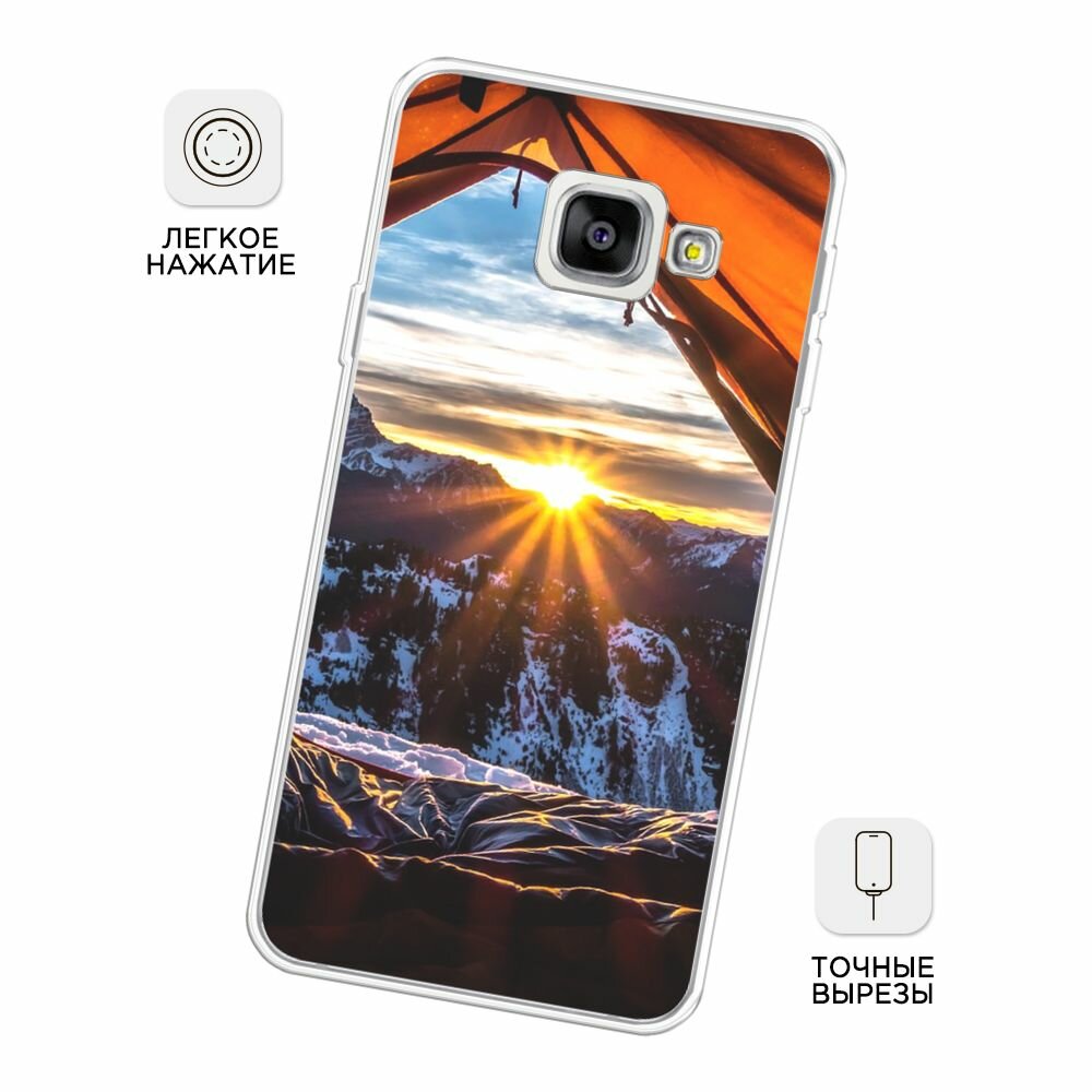 Чехол на Samsung Galaxy A3 2016 / Самсунг Галакси А3 2016 с принтом "Горы 7" — фото 1
