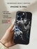 Чехол на Apple iPhone 15 Pro / Айфон 15 Про с принтом "Гроза и медведь"