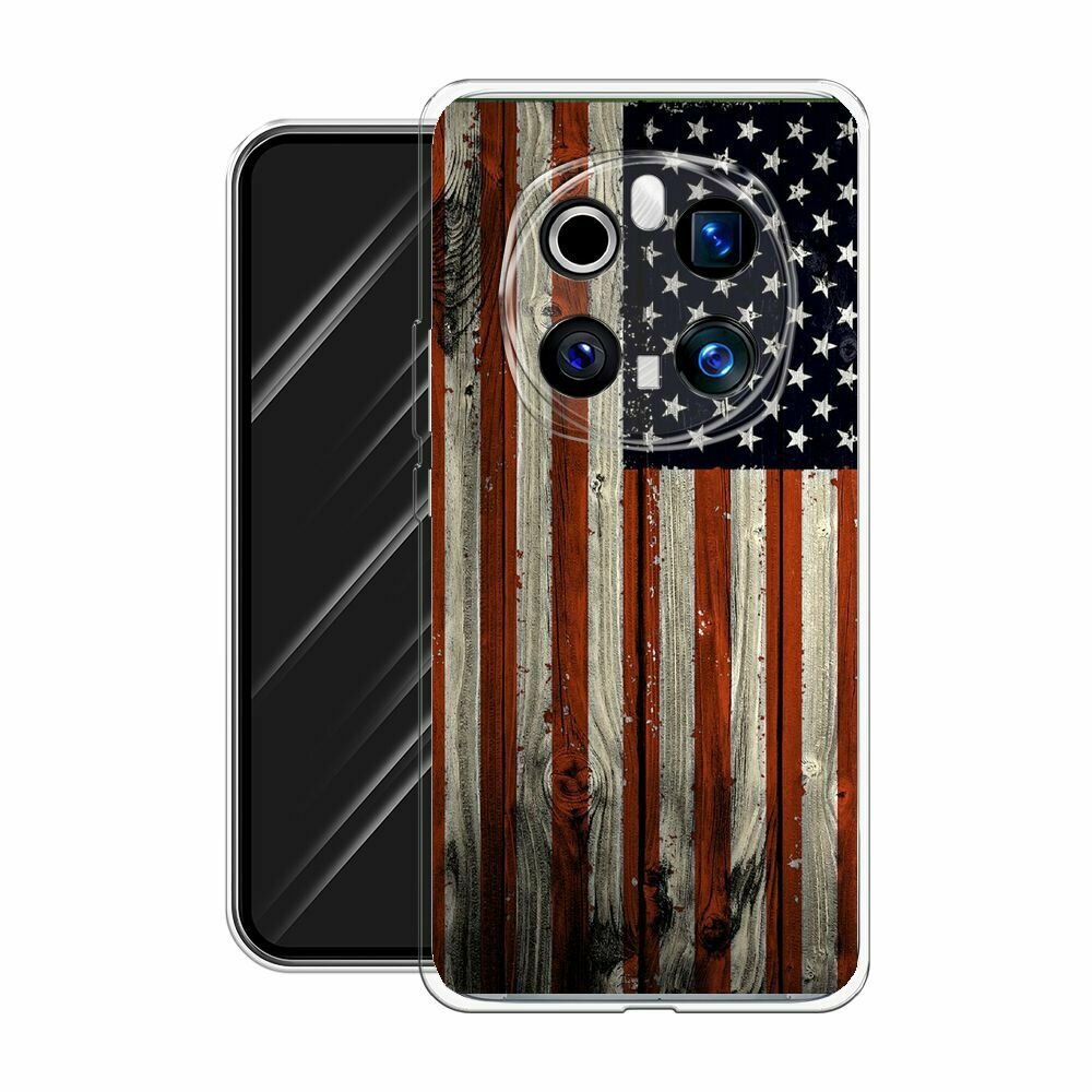 Чехол на Honor Magic 7 Pro / Хонор Мэджик 7 Про с принтом "США" — фото 1