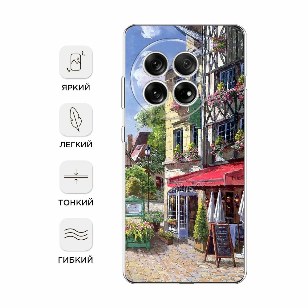 Силиконовый чехол на OnePlus 13 / Ван Плас 13 с принтом "Старая улица" — фото 1
