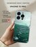 Чехол на Apple iPhone 15 Pro / Айфон 15 Про с принтом "Волны 12"