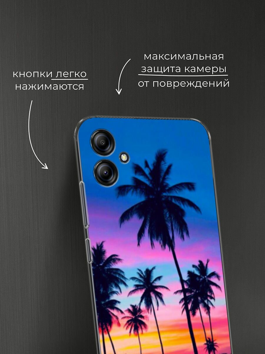 Чехол на Samsung Galaxy A04e / Самсунг A04e с принтом "Закат 5" — фото 1