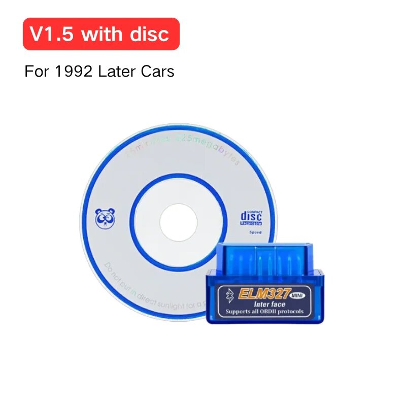 Диагностический Сканер MINI ELM327 Bluetooth 5.1 V2.1/V1.5 OBD2 Для Автомобилей ELM327 V1.5