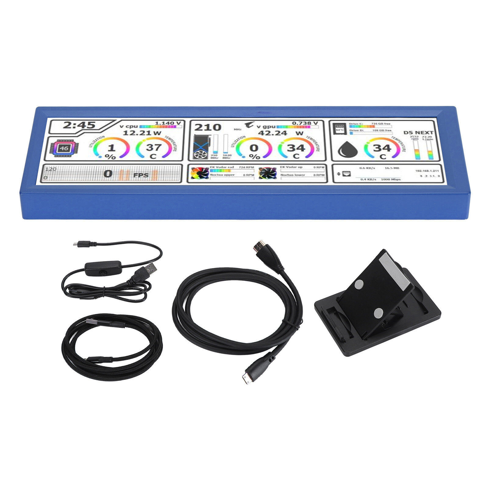 88 дюймов дисплей температуры ПК сенсорная панель синий