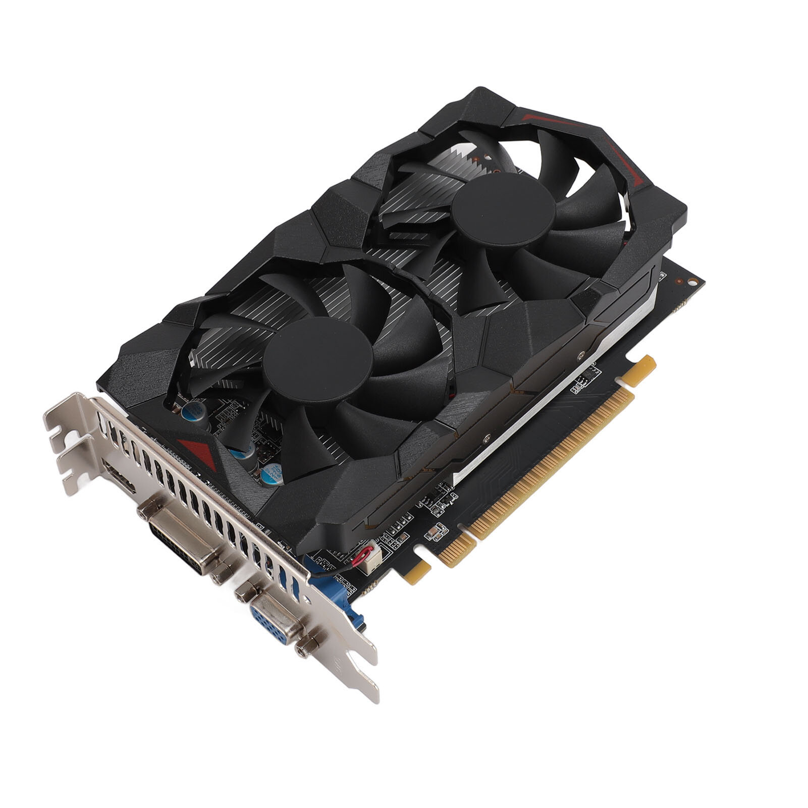 Видеокарта pci express 4gd5 4gb gddr5 128bit с двумя вентиляторами для настольного пк эффективная тихая игровая диском