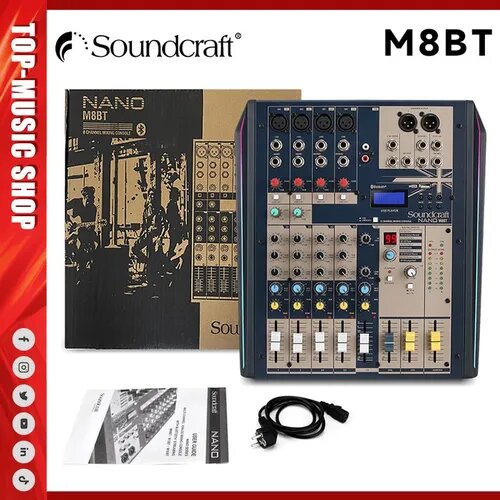 Soundcraft M08BT 8-канальный Bluetooth USB с настройкой эффекта