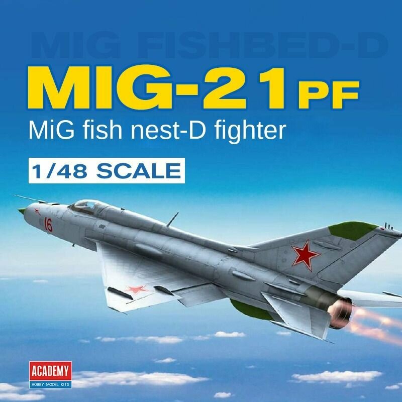 Academy AC12320 1/48 MIG-21 PF Fishbed-D сборная модель самолета