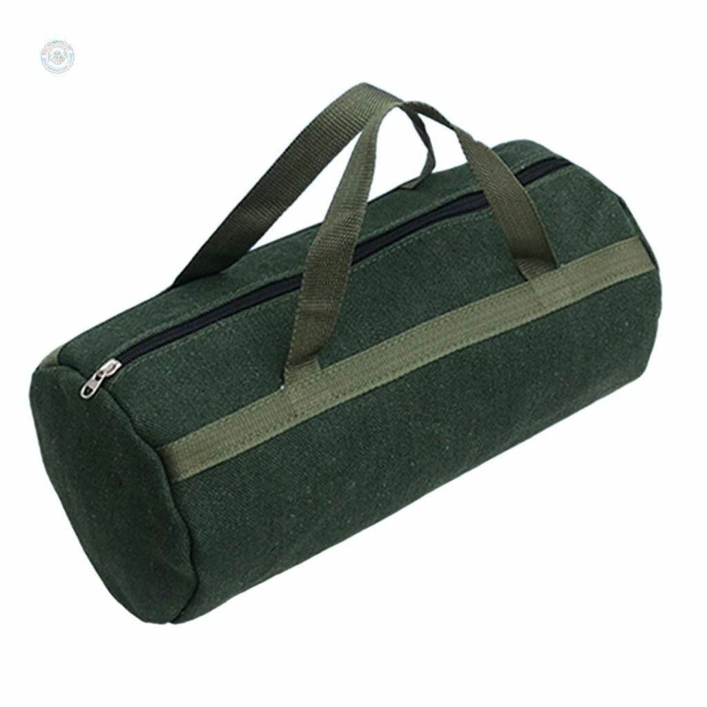 Брезентовая сумка для инструментов из плотного холста, удобная переноска для электрика и домашнего мастера, много отделений, прочная конструкция