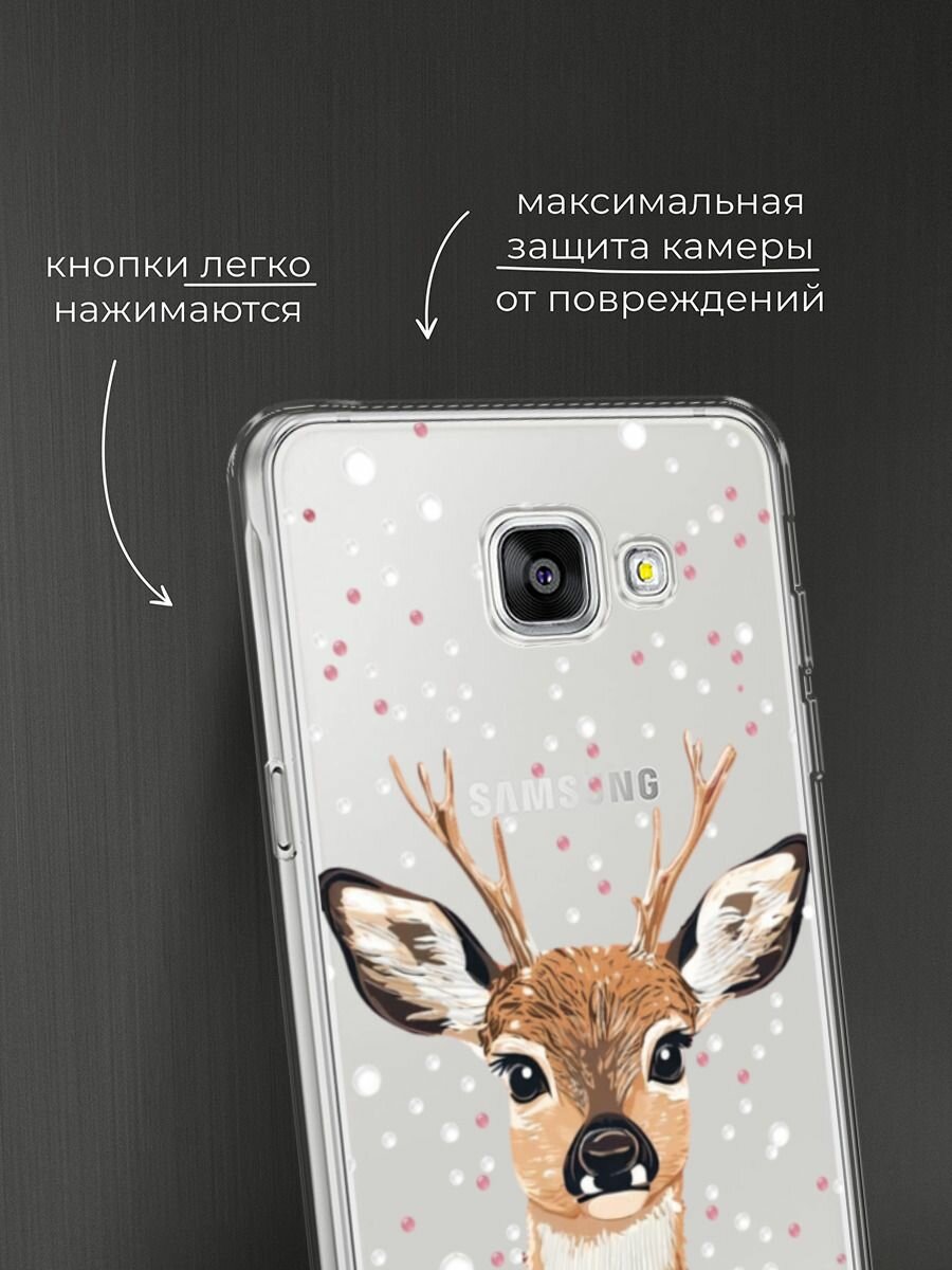 Чехол на Samsung Galaxy A5 2016 / Самсунг Галакси А5 2016 с принтом "Гордый олень 3" — фото 1