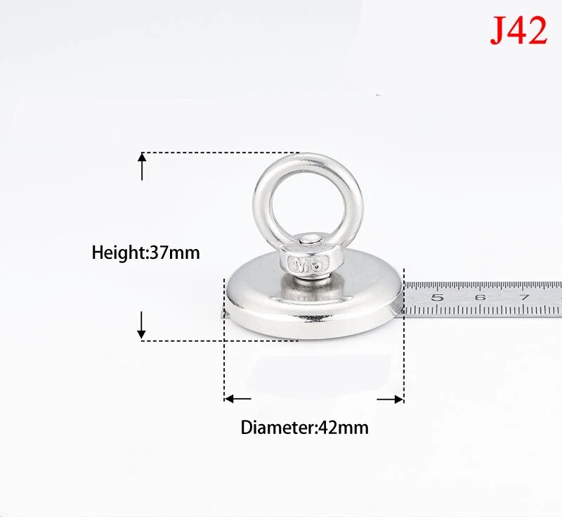 Сильное всасывание, неодимовые 304, рыболовные магниты, магнит, несколько размеров, тяжелый спасательный речной поток, канализация, потайная головка с отверстием
