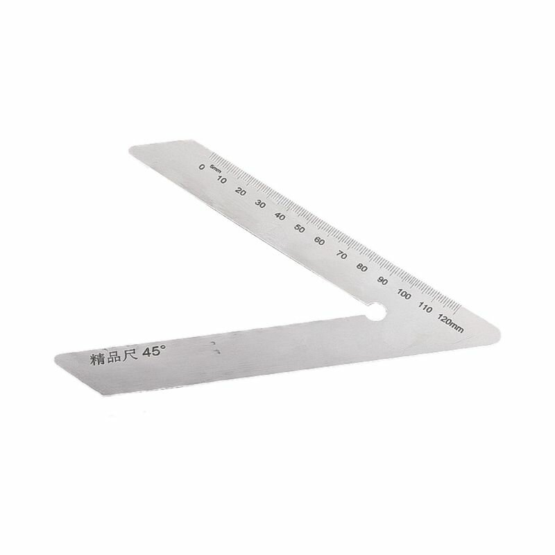 Угловая линейка из нержавеющей стали - 45 градусов