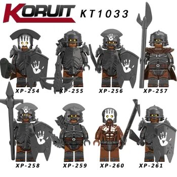 Набор минифигурки Властелин Колец / Lord of the Rings / Uruk-hai совместимы с конструкторами 8шт (4.5см, пакет) KT1033