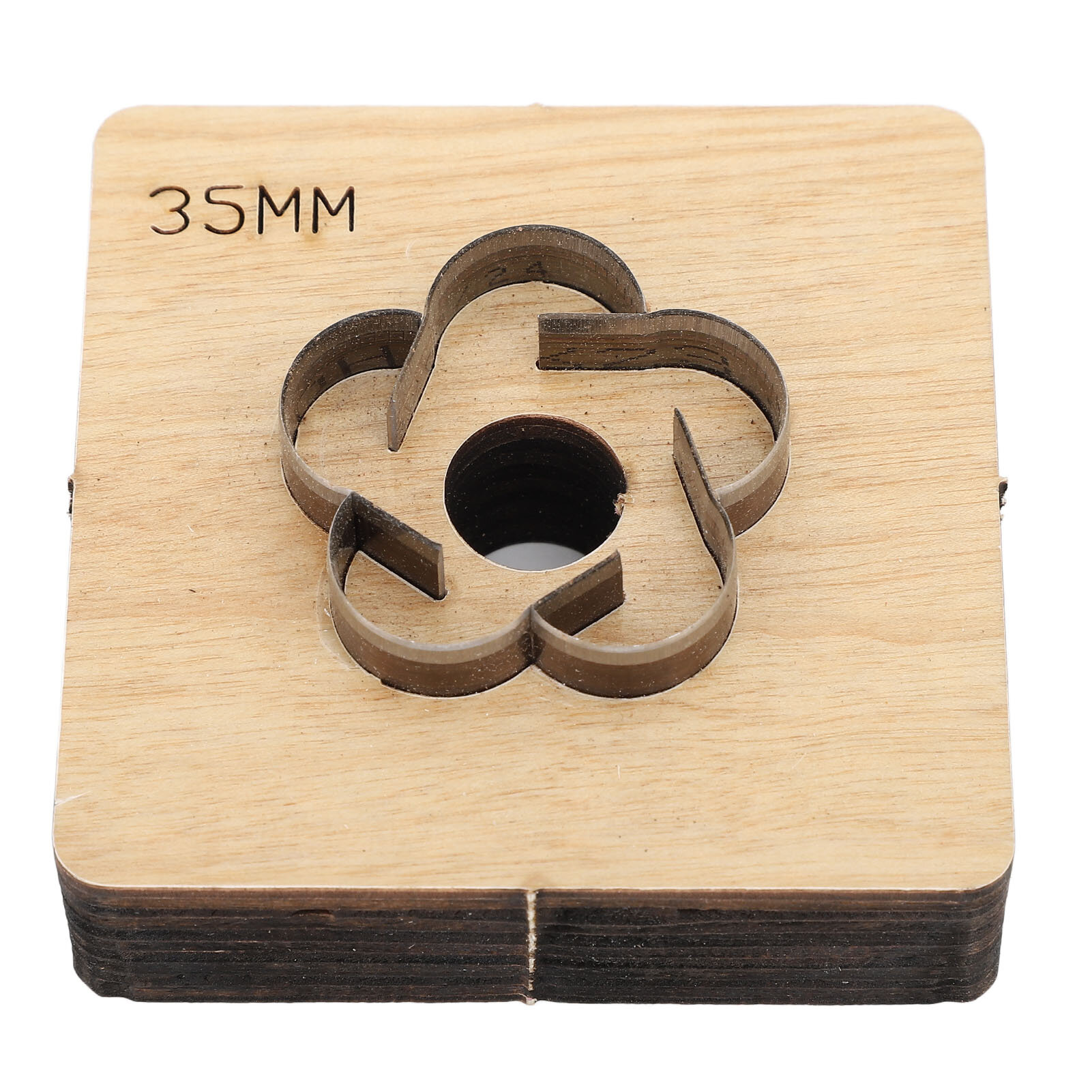 Шаблон для вырубки кожи в виде подвески в виде гортензии для кожаных изделий своими руками, готовый размер около 50 мм, прочный и точный