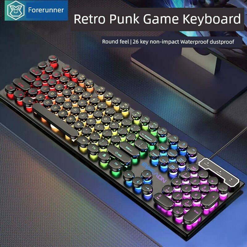 Игровой комплект для киберспорта: бесшумная механическая клавиатура и мышь для ПК, универсальный набор для офиса и игр,