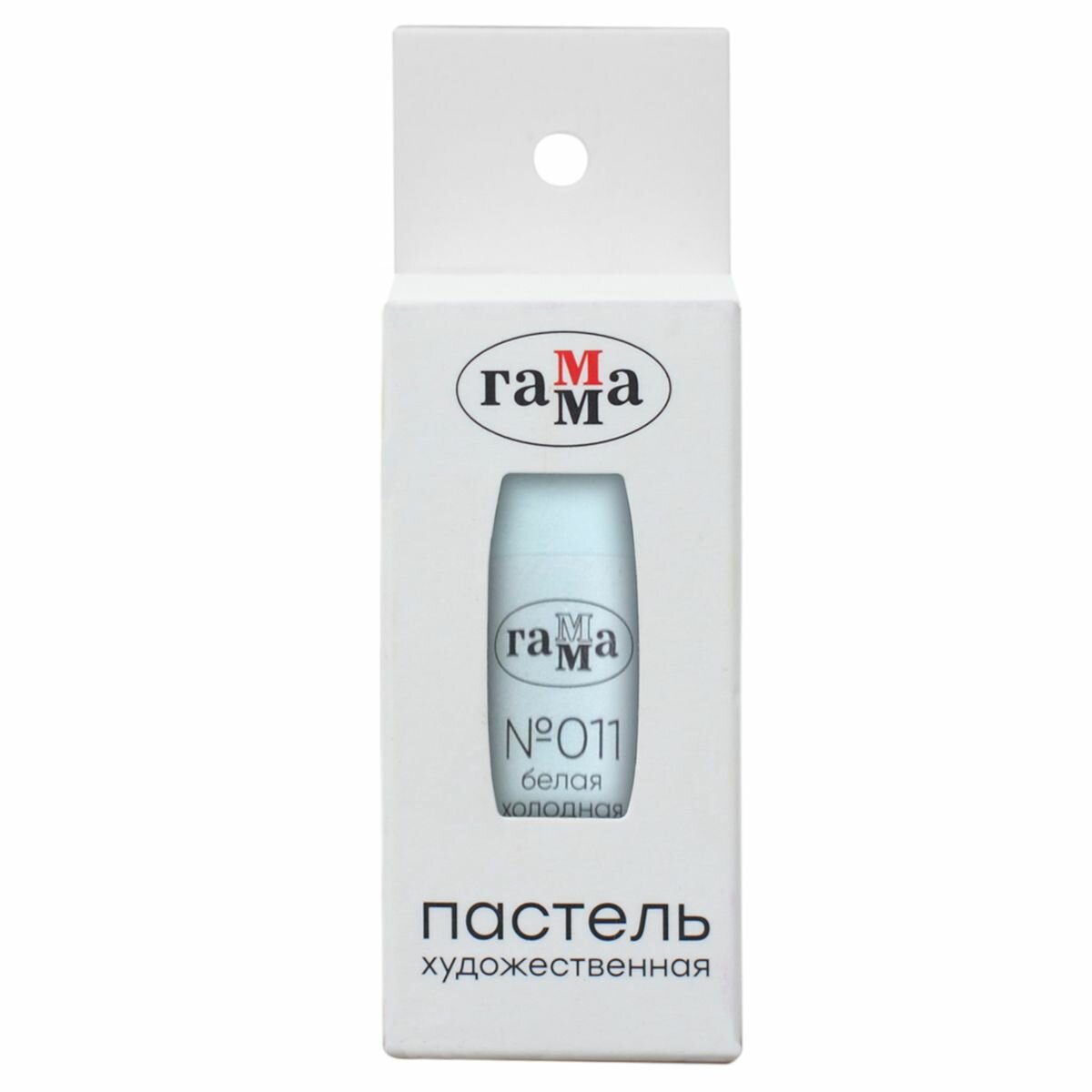 Пастель художественная Гамма, белая холодная №011, картон. упак, 1 штука в упаковке
