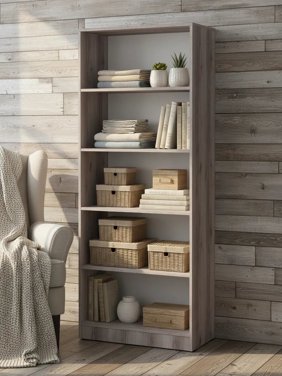 В спальню распашной шкаф FRESTER деревянный с полками, от производителя