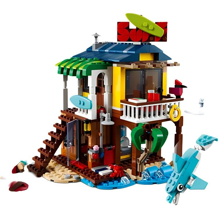 Конструктор унисекс LEGO Creator Пляжный домик серфера 31118, 564 детали