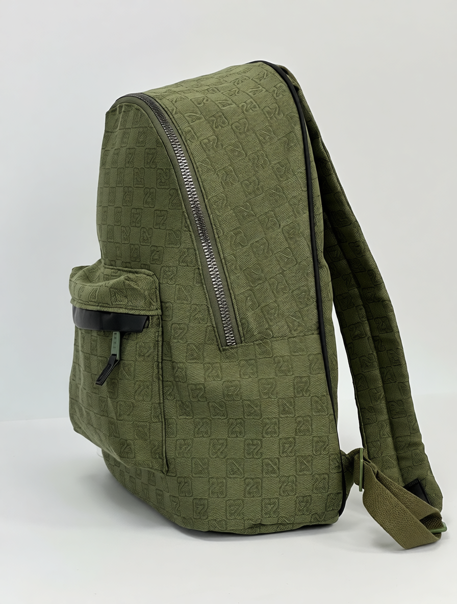 Рюкзак мужской Monogram хаки, школьный, 20л, для ноутбука, унисекс — фото 1