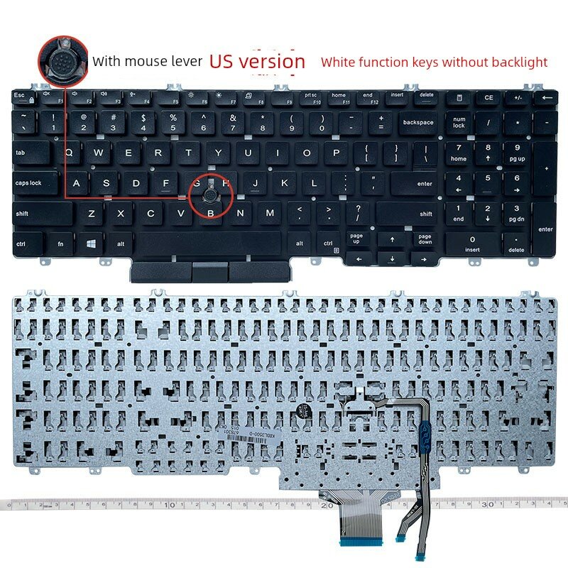 Подходит для клавиатуры Dell Precision 3500 3501, Latitude 5500 5501 5510 5511 (с эталонным тестом мыши/без
