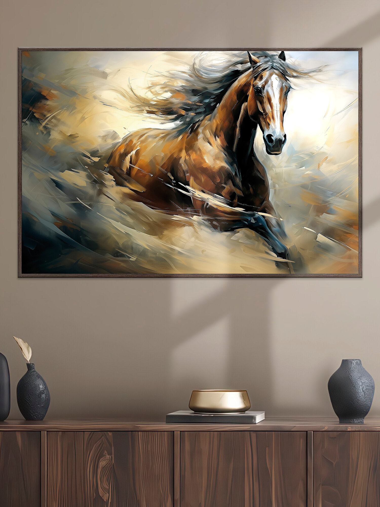 Картина на стену интерьерная в раме "Свобода ветра" 60х89 см