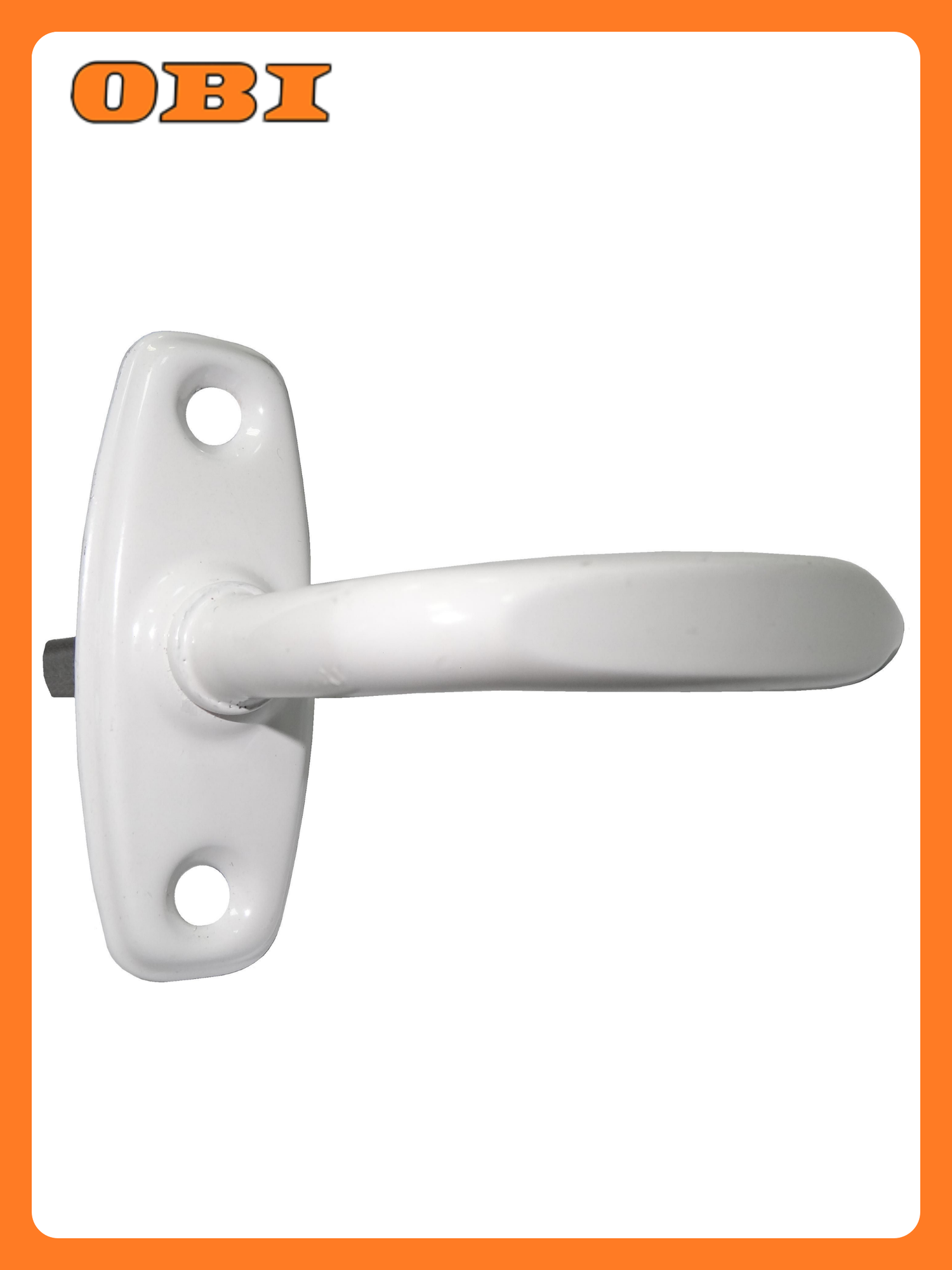 Оконная ручка Левша Р1 У1-2159. Б, односторонняя, белая, 1 шт