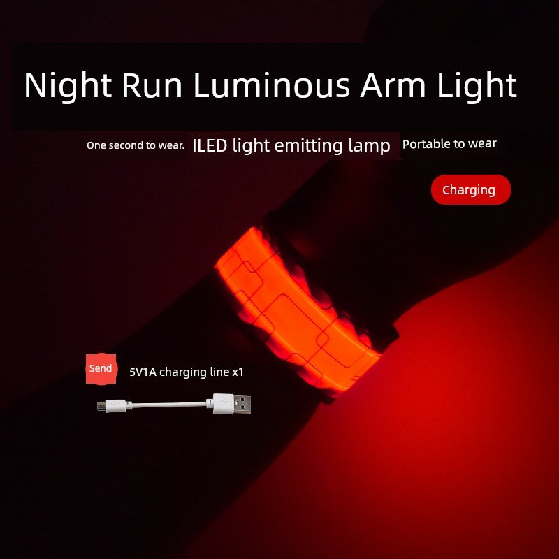 Светоотражающие ремни для ног для велоспорта, светоотражающие фонарики на руки для бега, светоотражающие фонари на