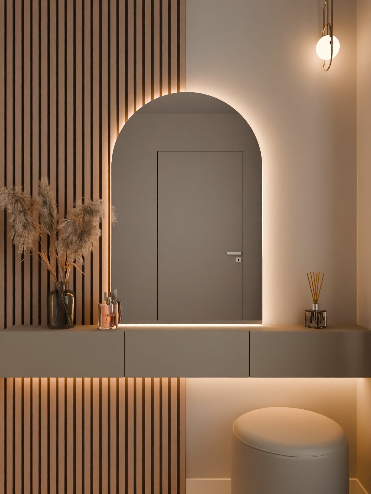 Зеркало 100х60 см. CLOUD MIRROR М5 настенное фигурное с подсветкой теплый свет 3000К