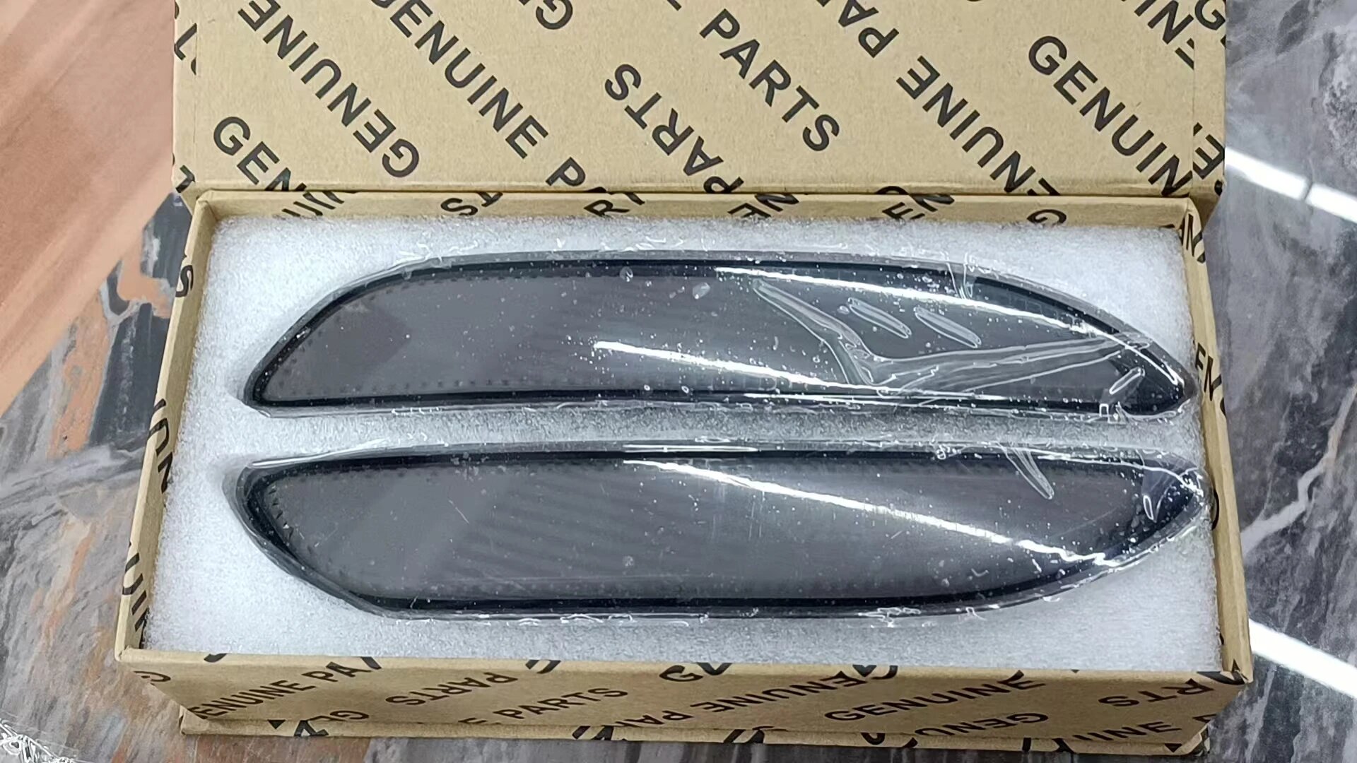 2 шт. светодиодные светоотражатели для заднего бампера автомобиля для TOYOTA SIENTA 2016, дневные ходовые огни, стоп-сигналы, аксессуары V1 Smoke Lens