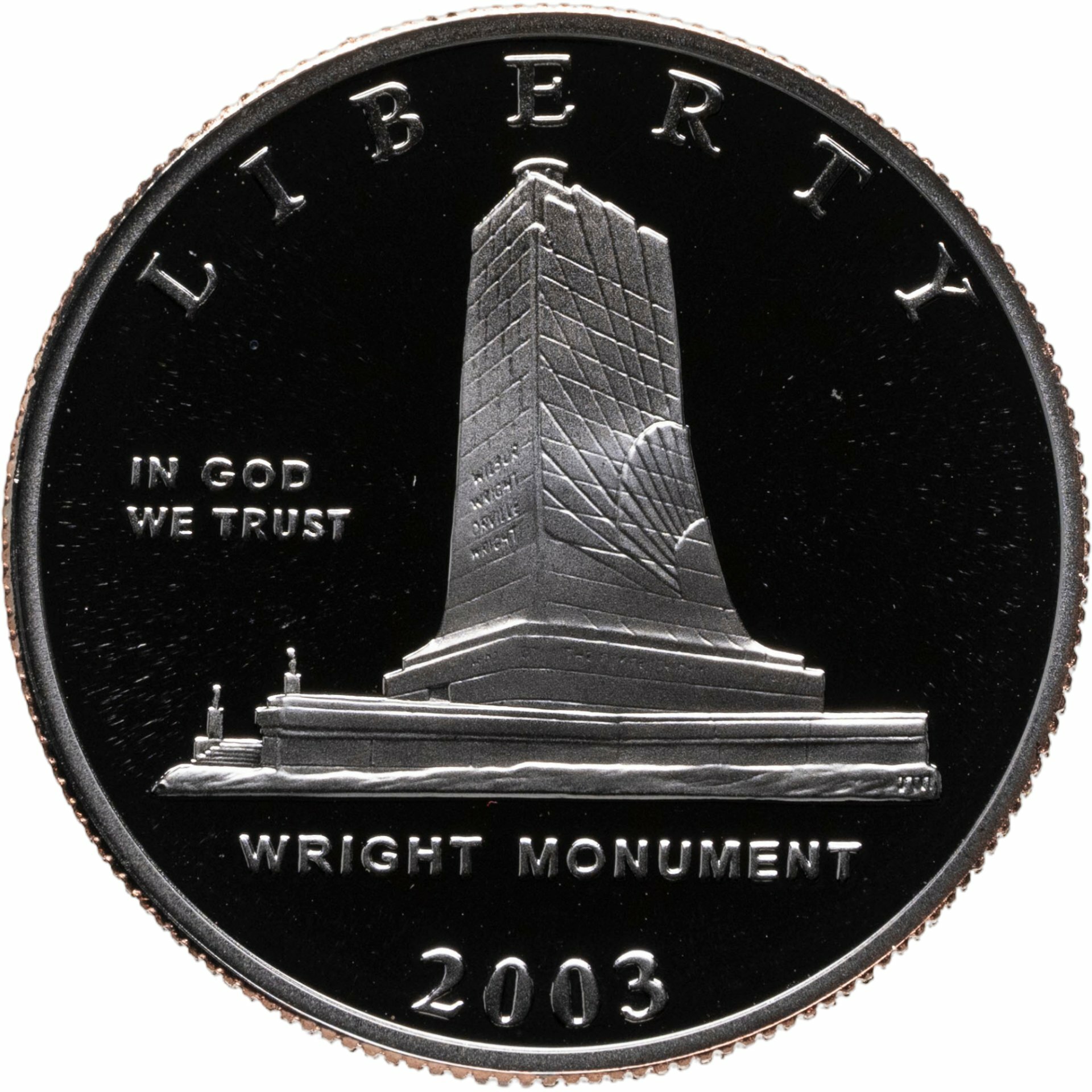 США 50 центов 1/2 доллара 2003 "100 лет со дня первого полета", Мельхиор медь-никель, в сохранности Proof
