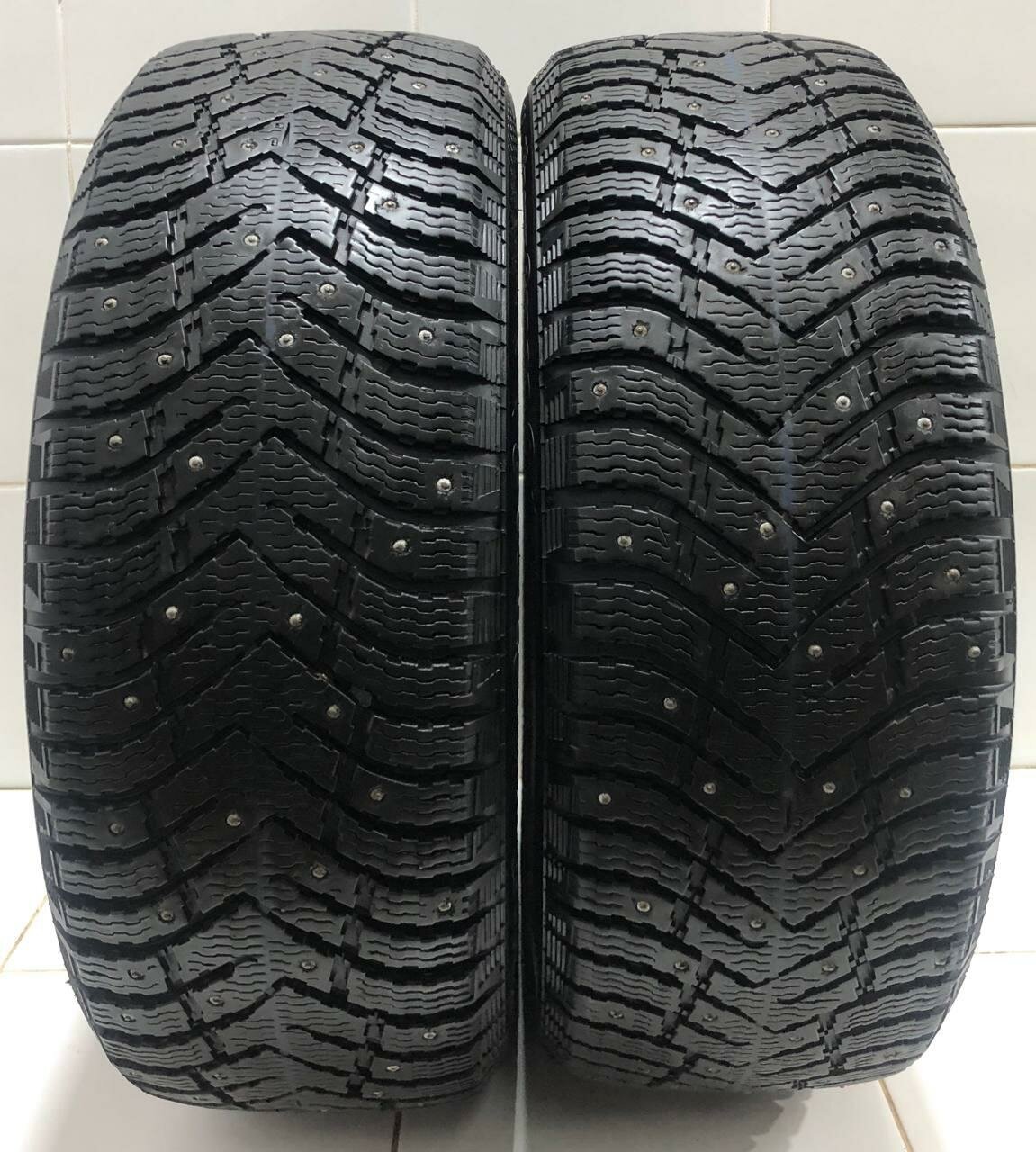 Комплект (2 шт) зимних БУ шин шипованные Cordiant Snow Cross 2 225/60 R17 25.0% износ PT0003840 SJS41