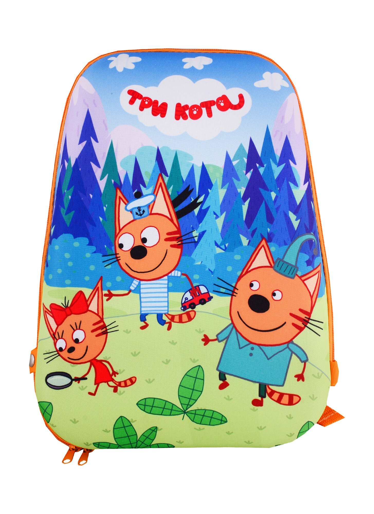 Рюкзак "Три Кота" каркасный, 39*27*10, 1 отд, широк. лямки