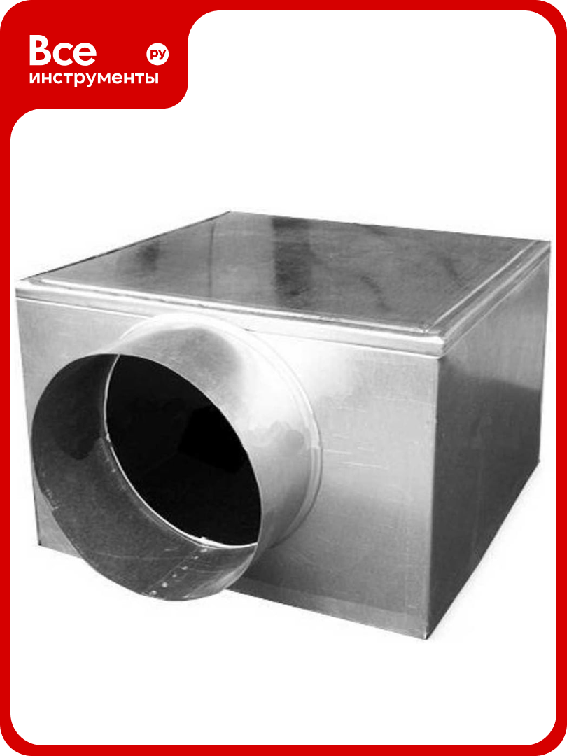 Адаптер (КСД) ООО Вентмаркет 300x300 с боковой врезкой d160 под вентиляционную решетку KCD300х300D160