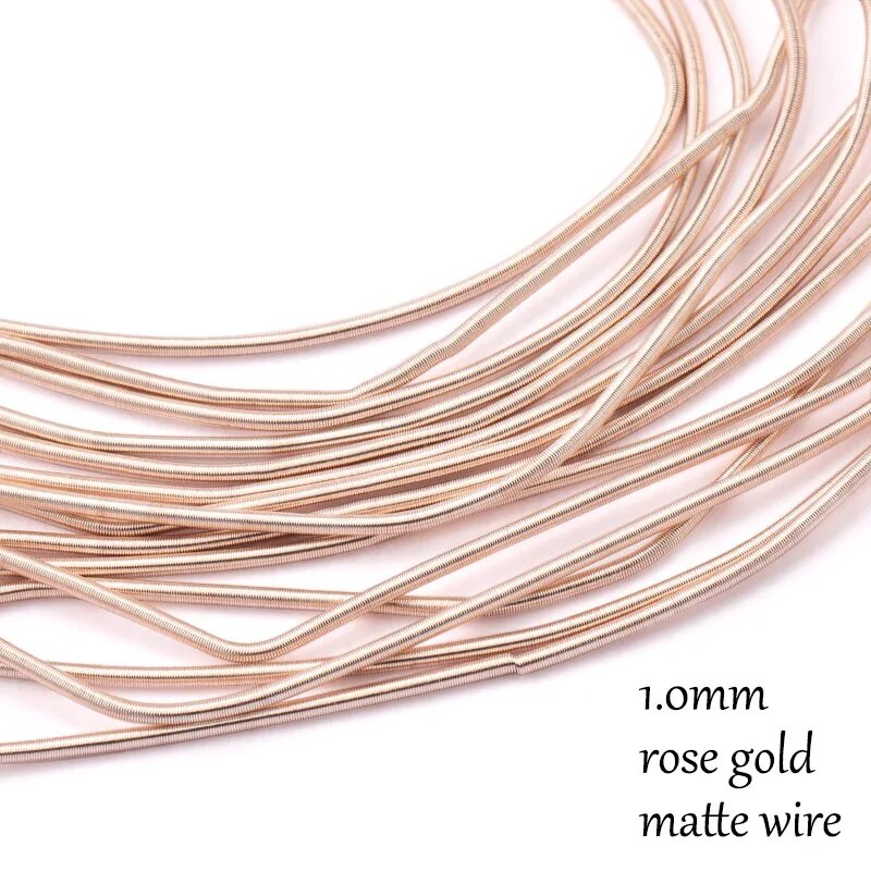 Розовое матовое металлическое кольцо 1.0mm