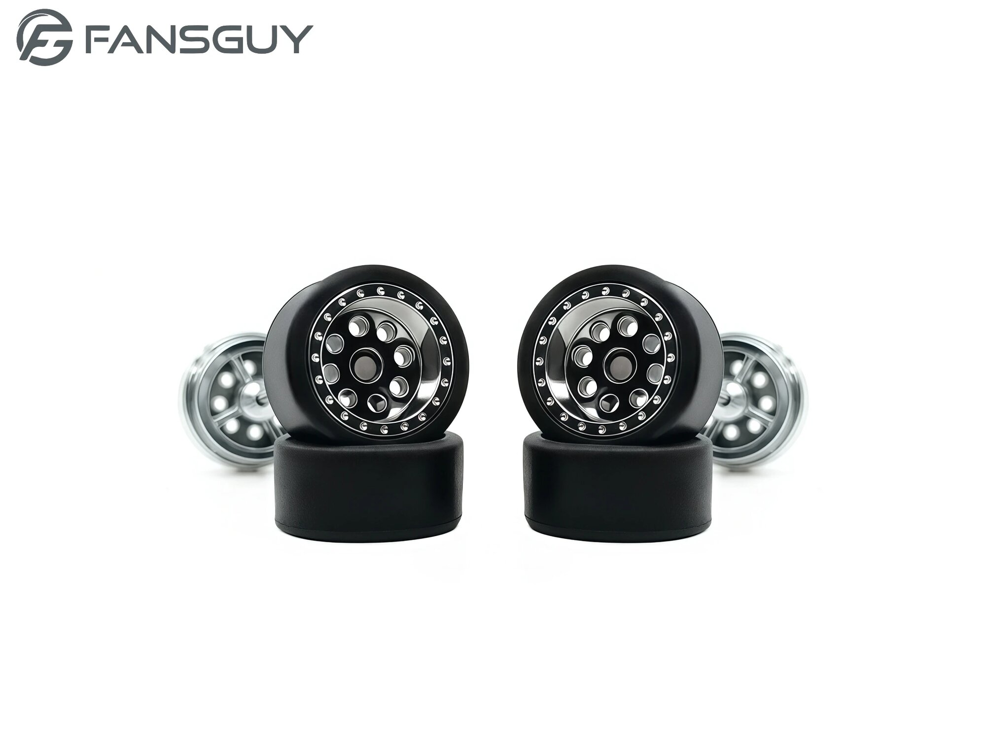 Колеса FANSGUY MMS-I/IP 1/64 Черный, MMS-I Silvering 1