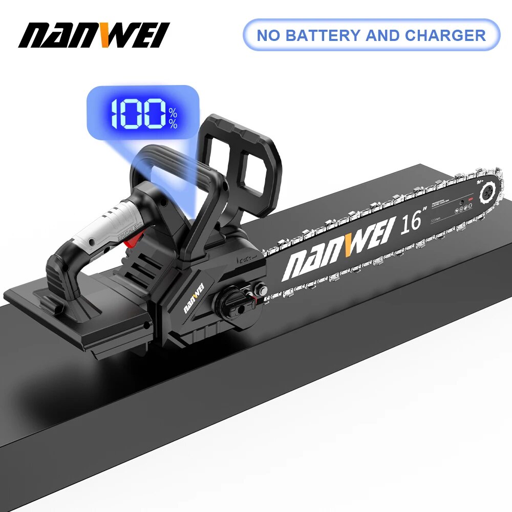 NANWEI электрическая цепная пила 16 дюймов No battery