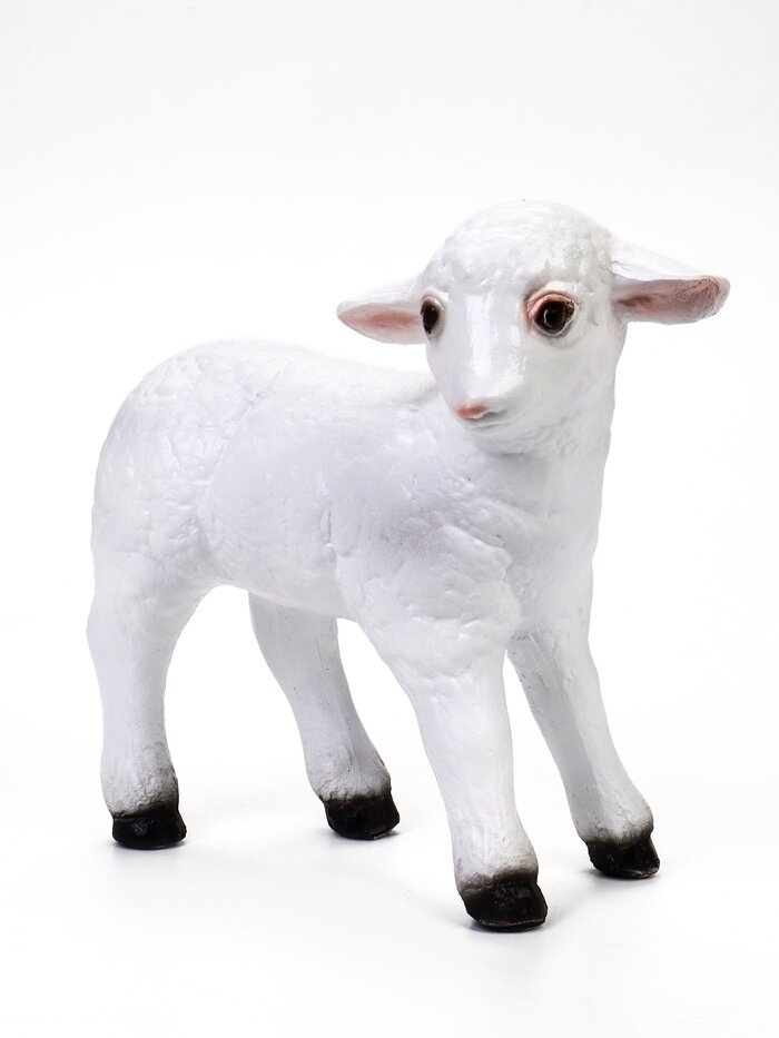 Садовая фигура из полистоуна «Барашек», 31×16×27 см