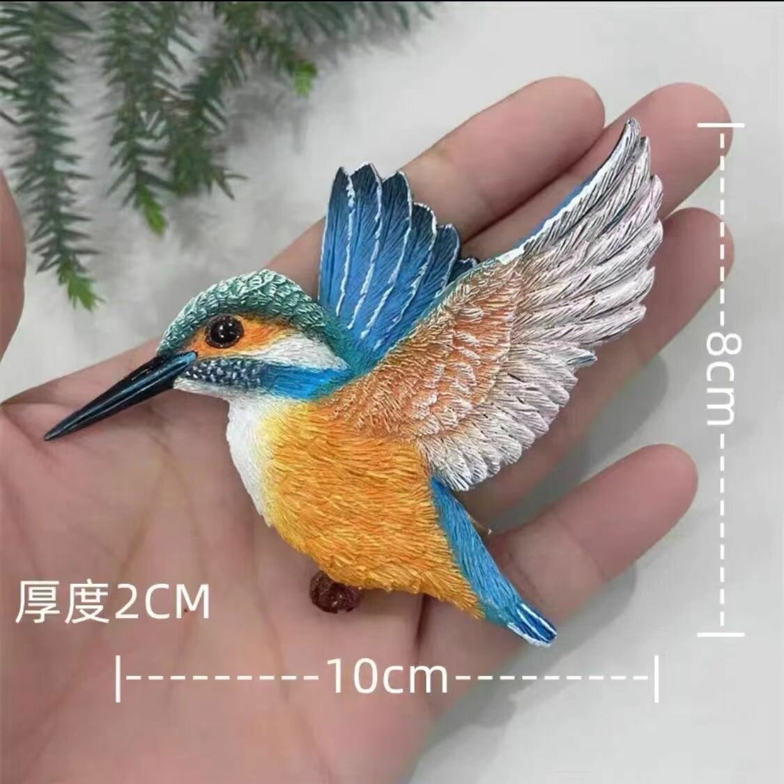 Креативный магнит для холодильника, полутрехмерный магнит в виде птицы, магнит для холодильника из смолы, оригинальный декоративный магнит, стикер с сообщением, магнитный