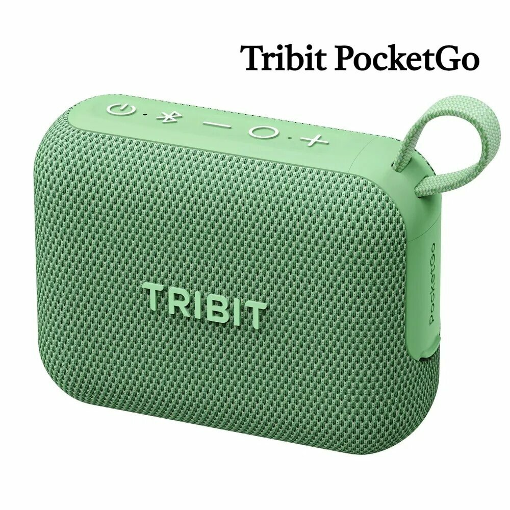 Tribit PocketGo Портативный Bluetooth-динамик IP68 Водонепроницаемый BT6.0 для вечеринок у открытого бассейна, кемпинга и путешествий со встроенным микрофоном TWS APP EQ