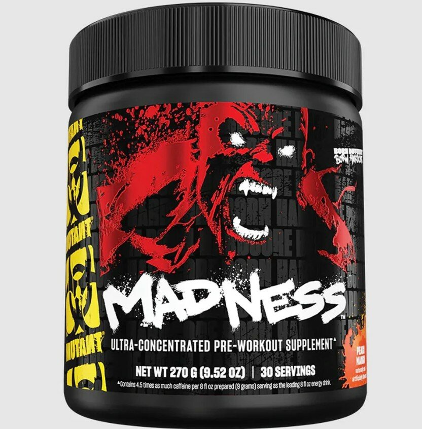 MUTANT MADNESS Pre Workout 270 gr, сладкий ледяной чай