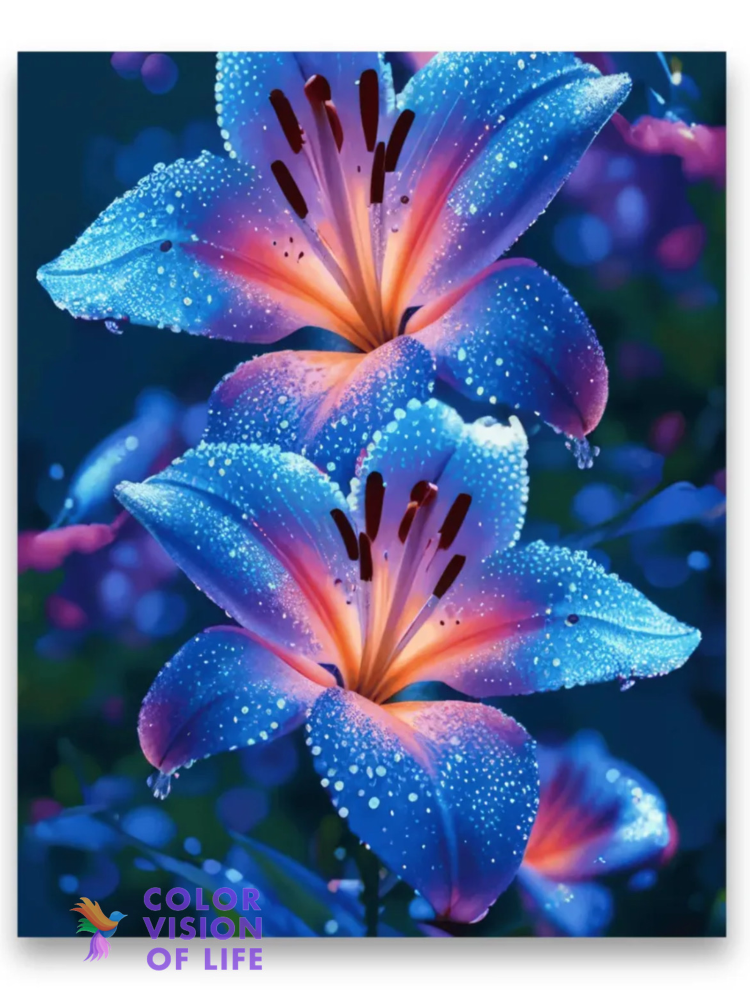 Алмазная мозаика на подрамнике 40х50/Цветы